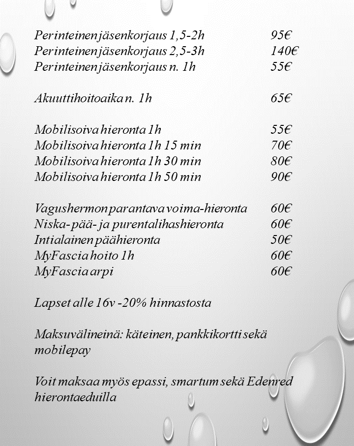 Hinnasto :: HoivaHaltia